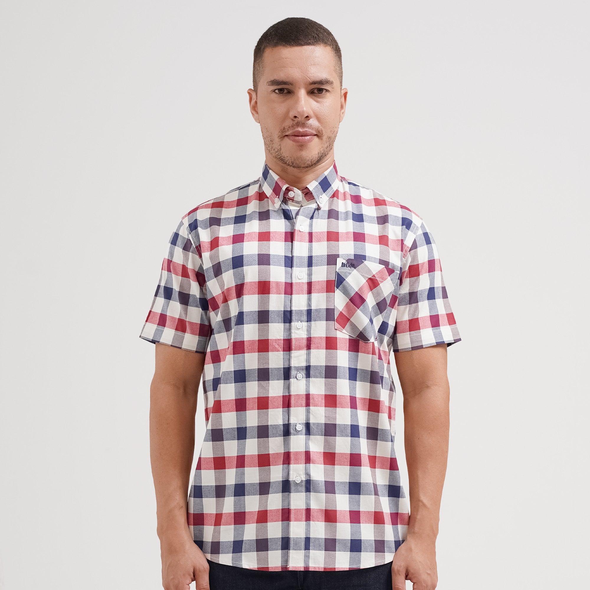 Lee Cooper Short Shirt Rudd Red White – Lee Cooper Indonesia