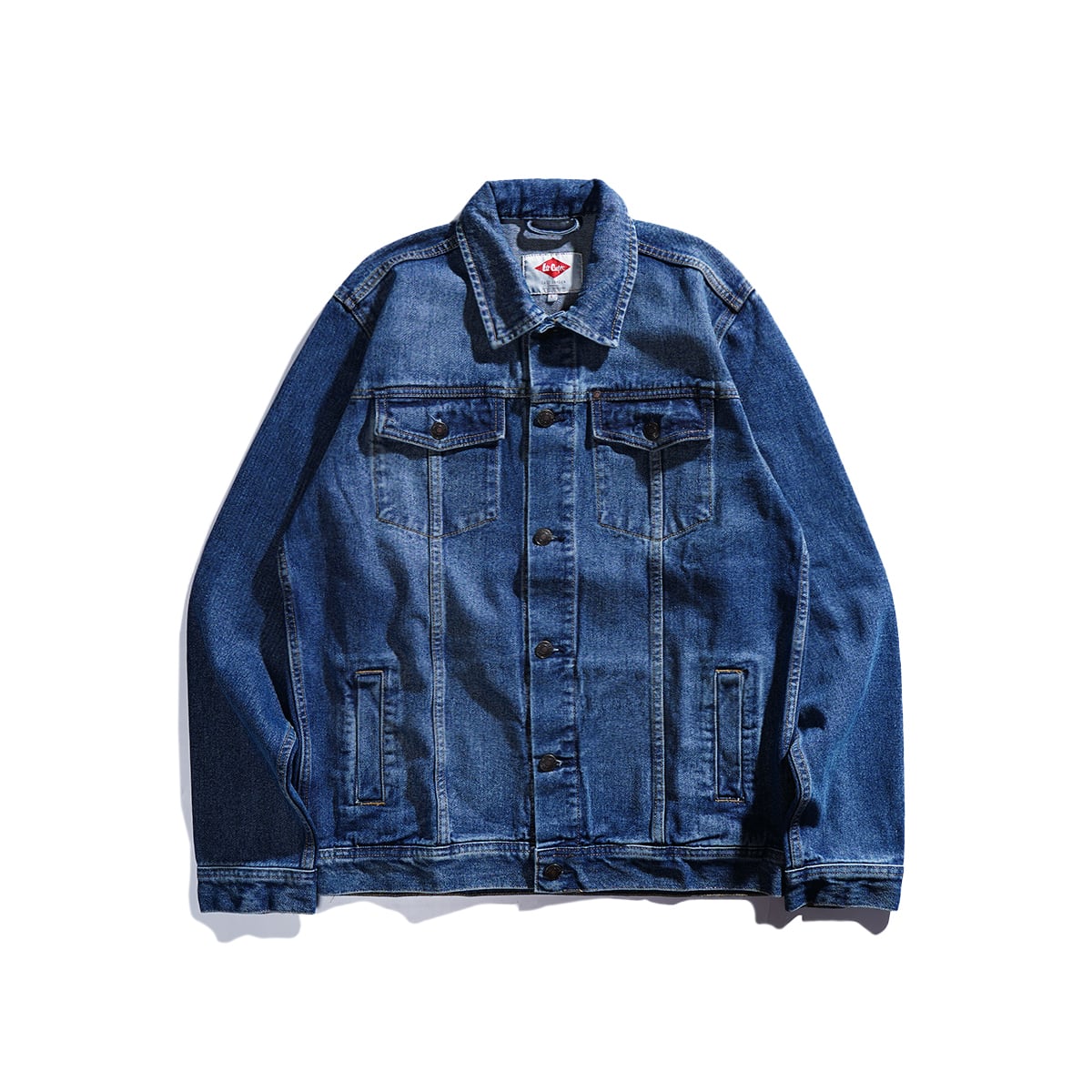 Lee Cooper Jacket Denim Remington Worn Medium Blue – Lee Cooper Indonesia