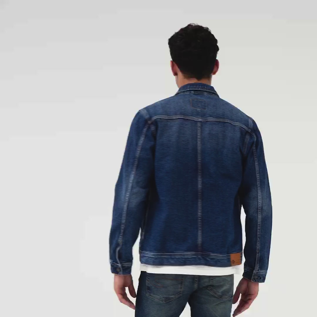 Lee Cooper Jacket Denim Remington Worn Medium Blue – Lee Cooper Indonesia